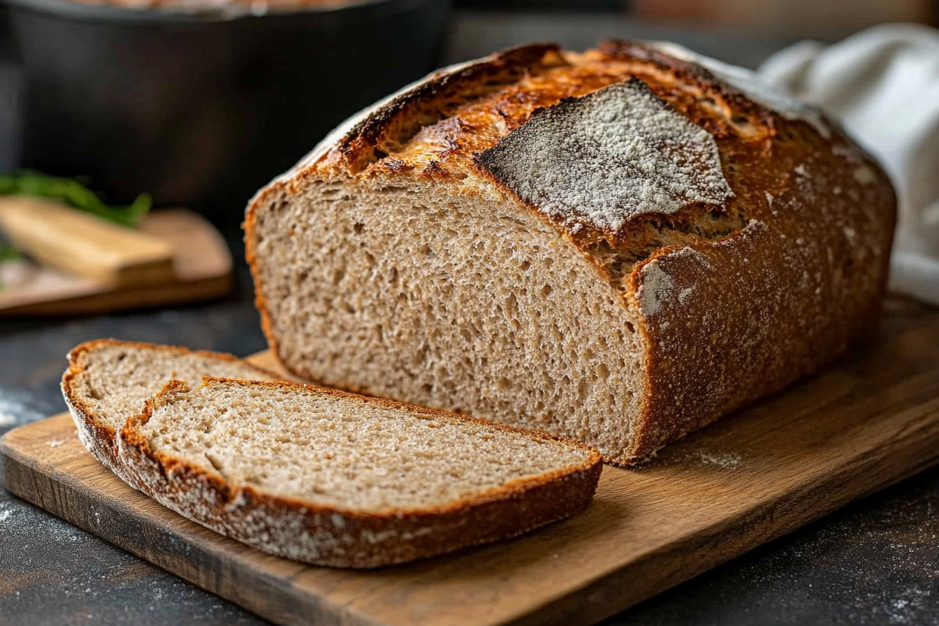 Sauerteigbrot aus der Auflaufform – Knusprig, luftig & einfach selbst ...